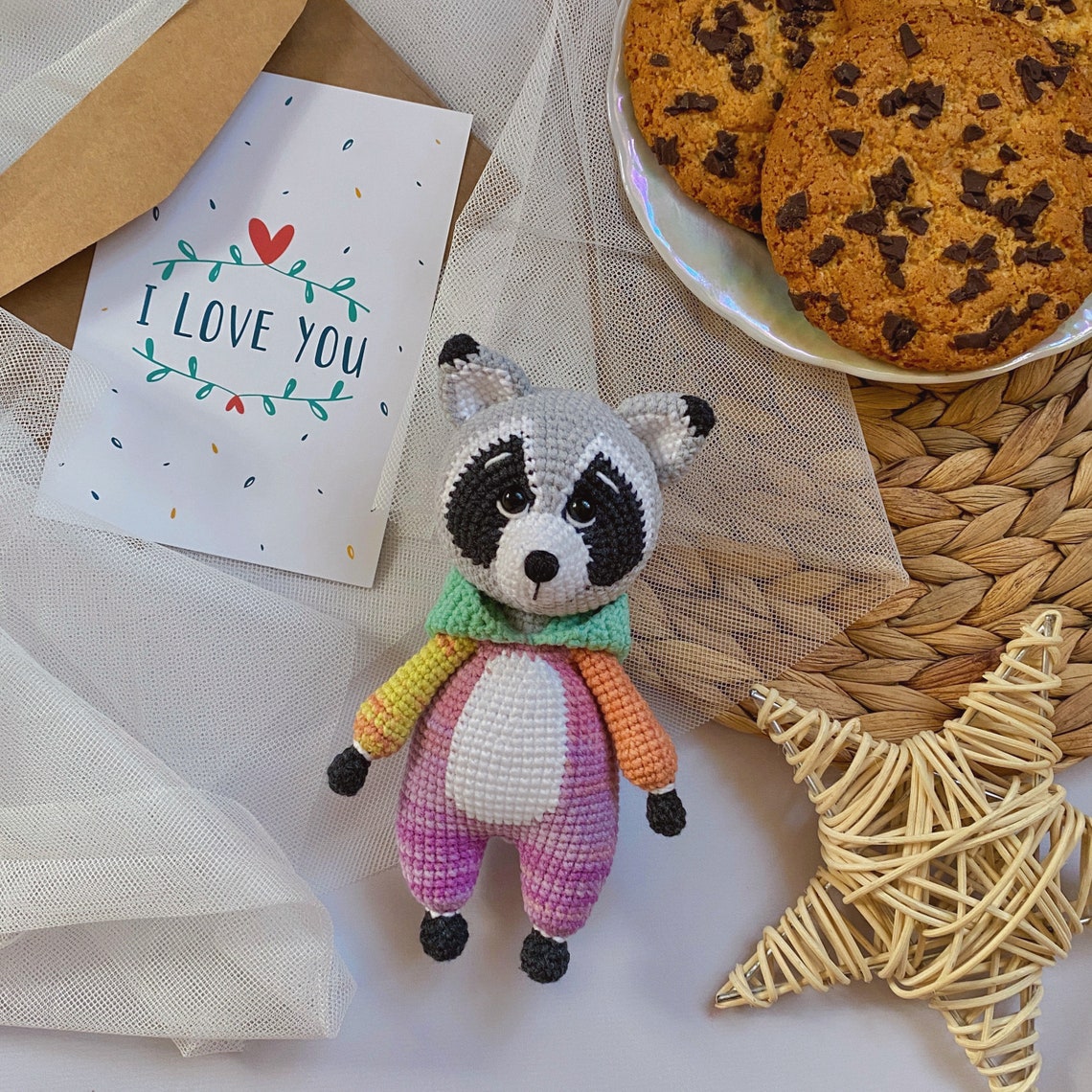 Simon the Raccoon in Unicorn Kigurumi English Crochet Pattern - Etsy