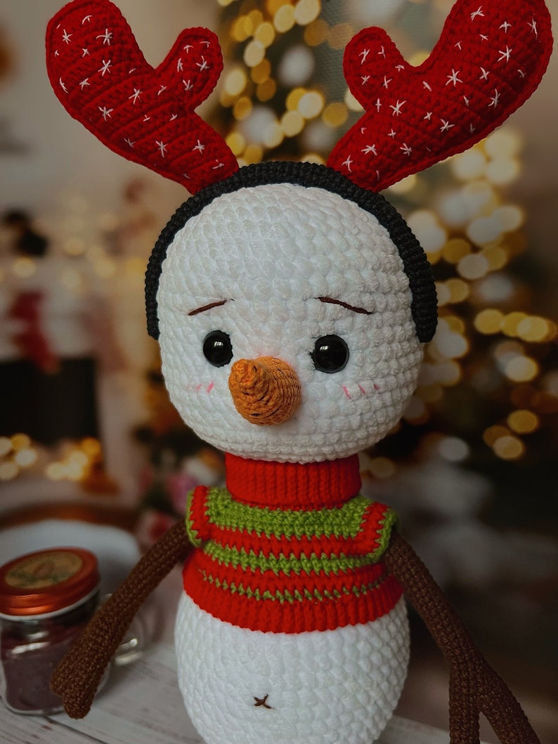 Flake the Snowman Crochet Pattern Amigurumi Tutorial - Etsy