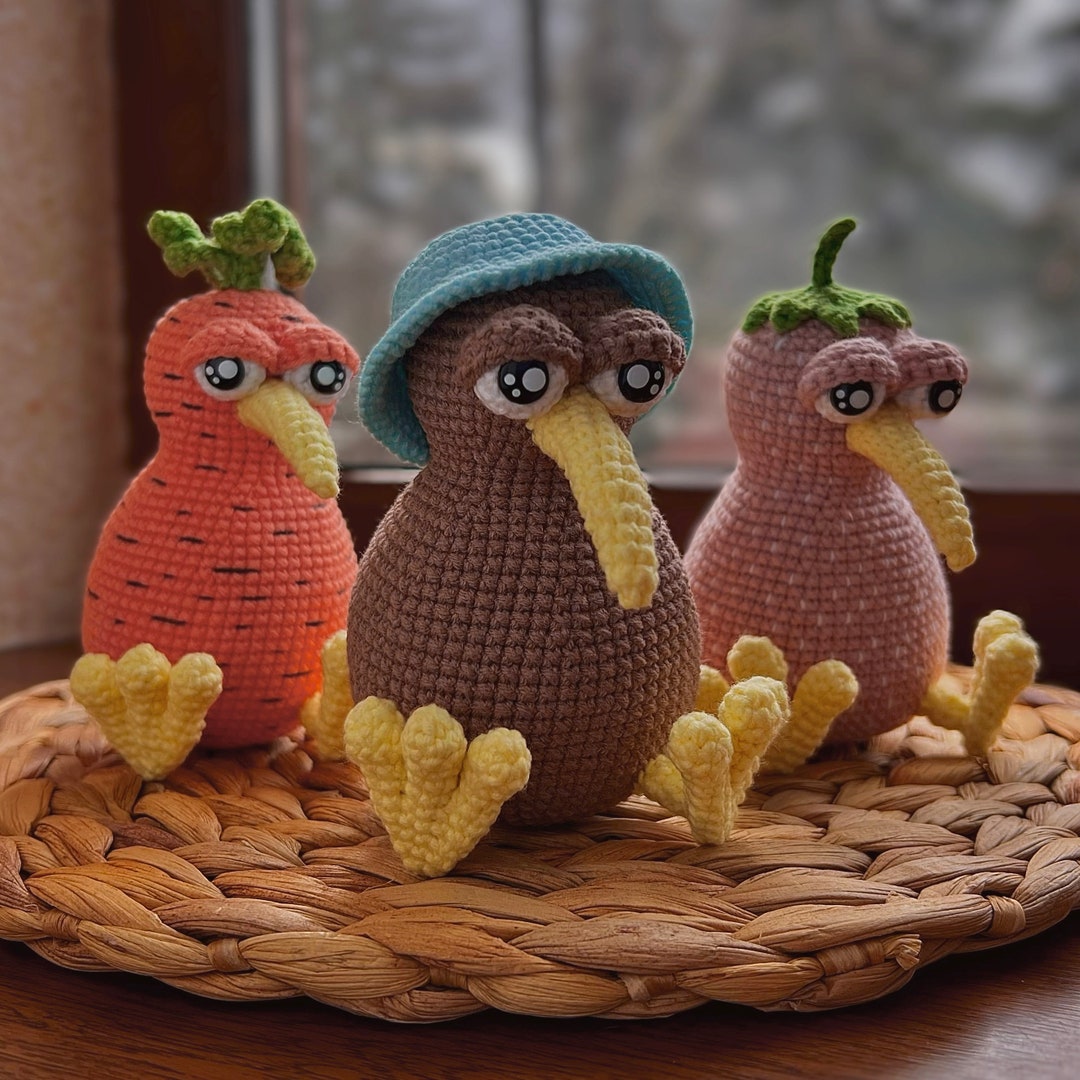 Kiwi the Bird Crochet Pattern | Amigurumi Tutorial | Strawberry ...