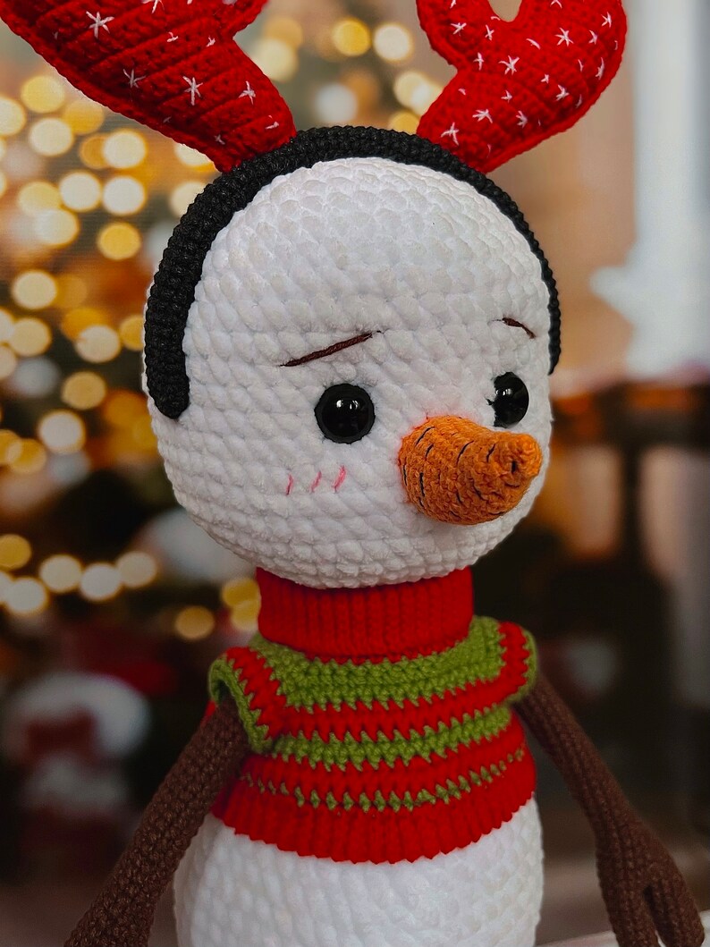 Flake the Snowman Crochet Pattern Amigurumi Tutorial - Etsy