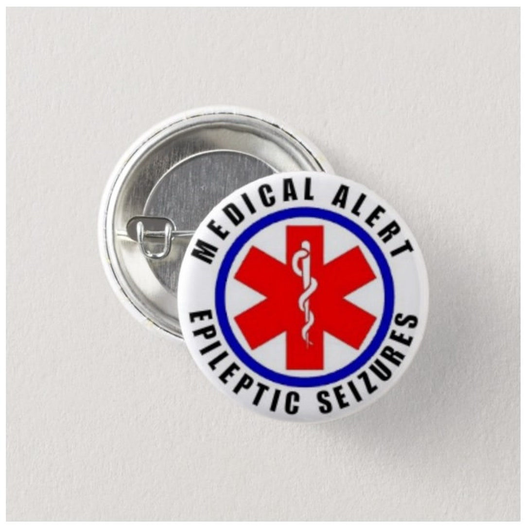 Epileptic Seizures / Medical Alert Buttons / 1.22' - Etsy