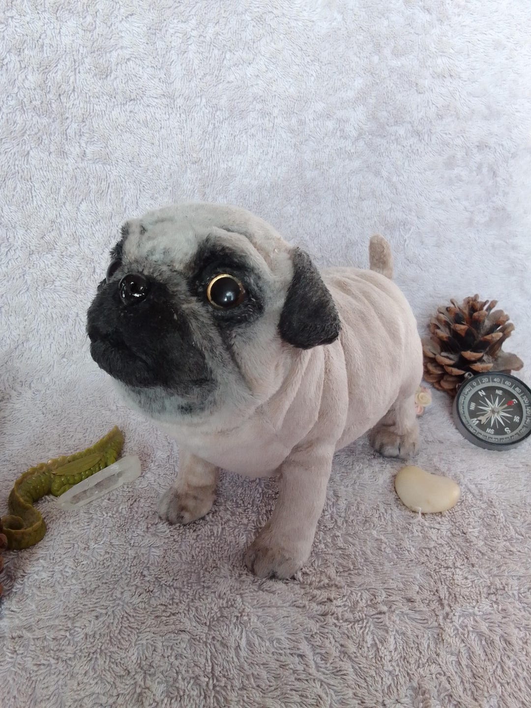 Puppy Soft Toy Pug Realistic Toy Pug Small Dog - Etsy