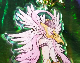 Angewomon Acrylic Charm Pixel Art Double Sided Cracked - Etsy