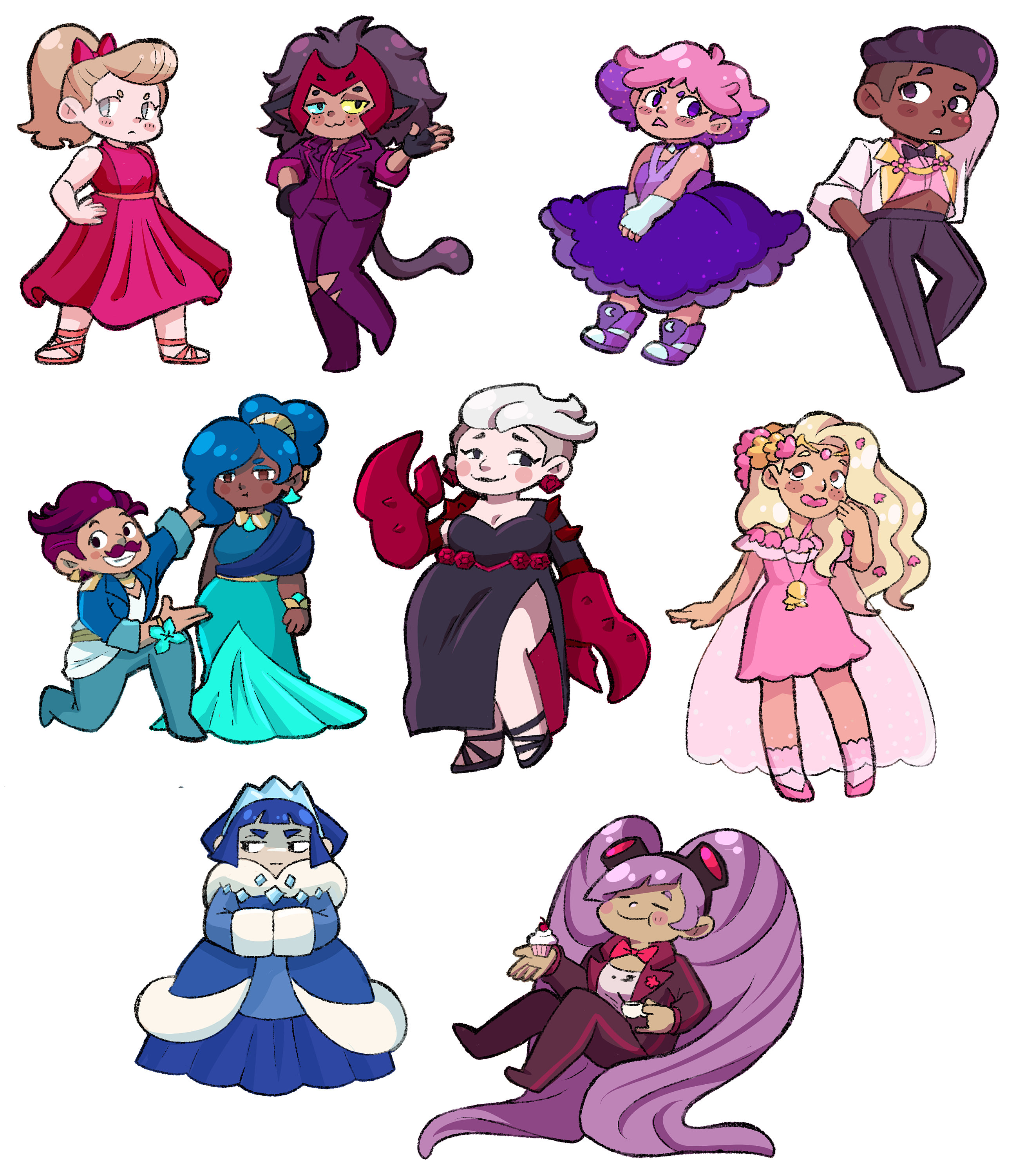 Princess Prom Vinyl Sticker Set | Etsy