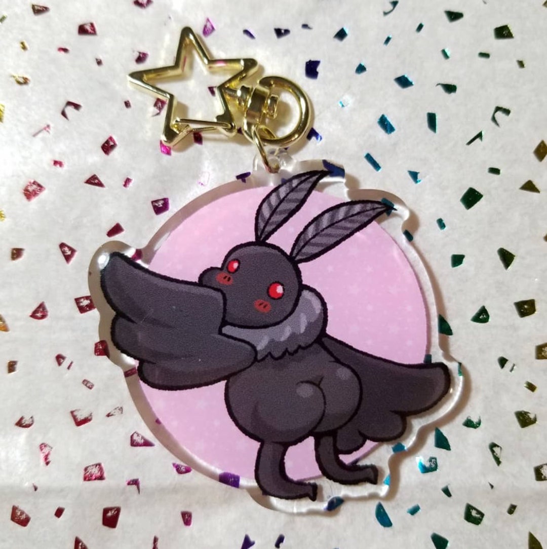 Big Cheeks Mothman Acrylic Charm - Etsy