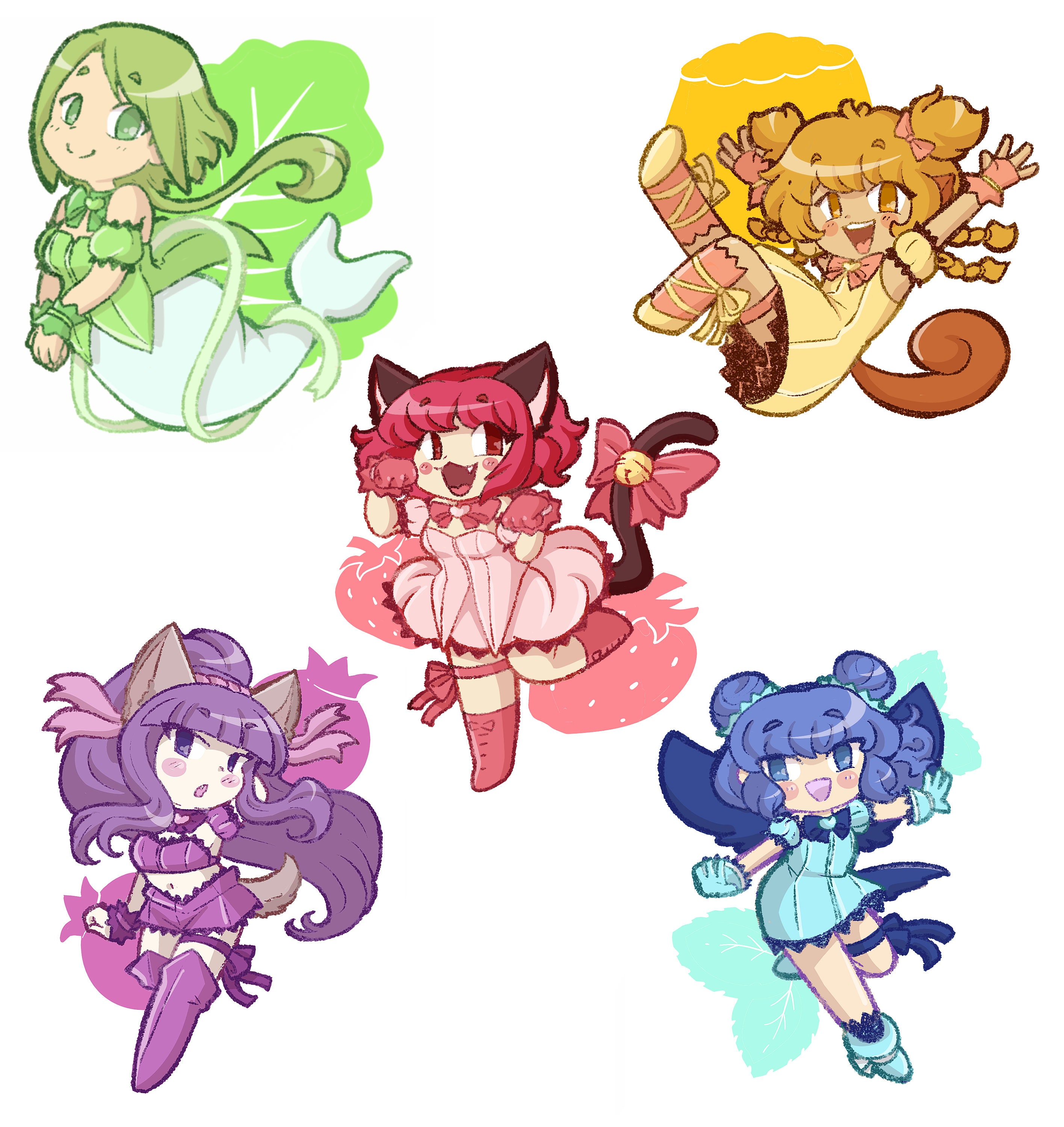 Mew Mew Vinyl Sticker Set - Etsy