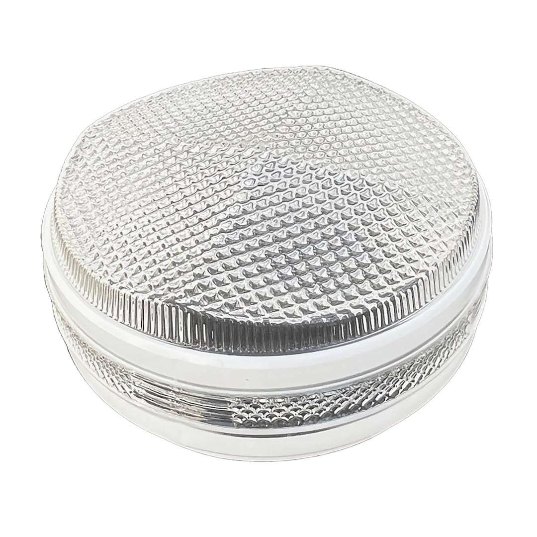 Glass Ceiling Fixture Shade, 8.25 In. Clear and Frosted Round ...