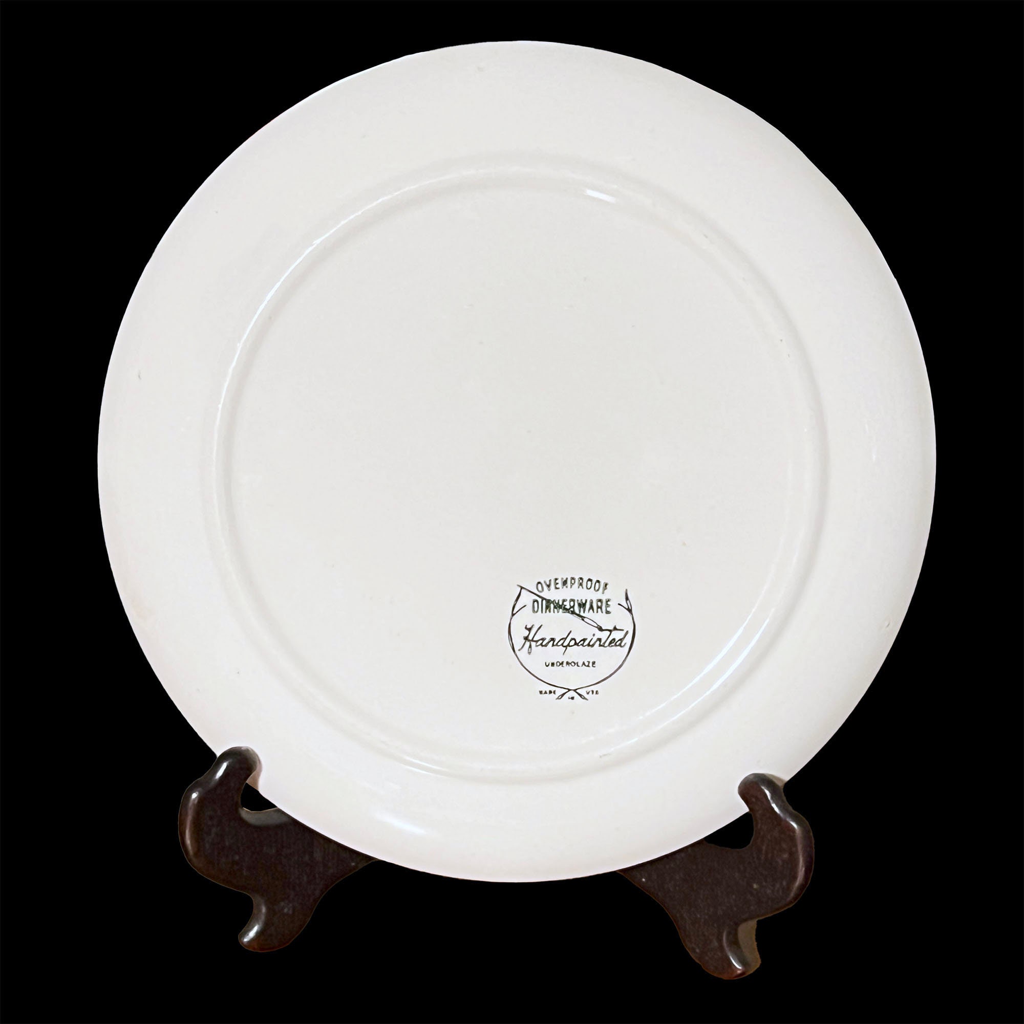 Stetson Dinner Plate STT73 Black and Pink Hand-painted Floral Plate. 9. ...