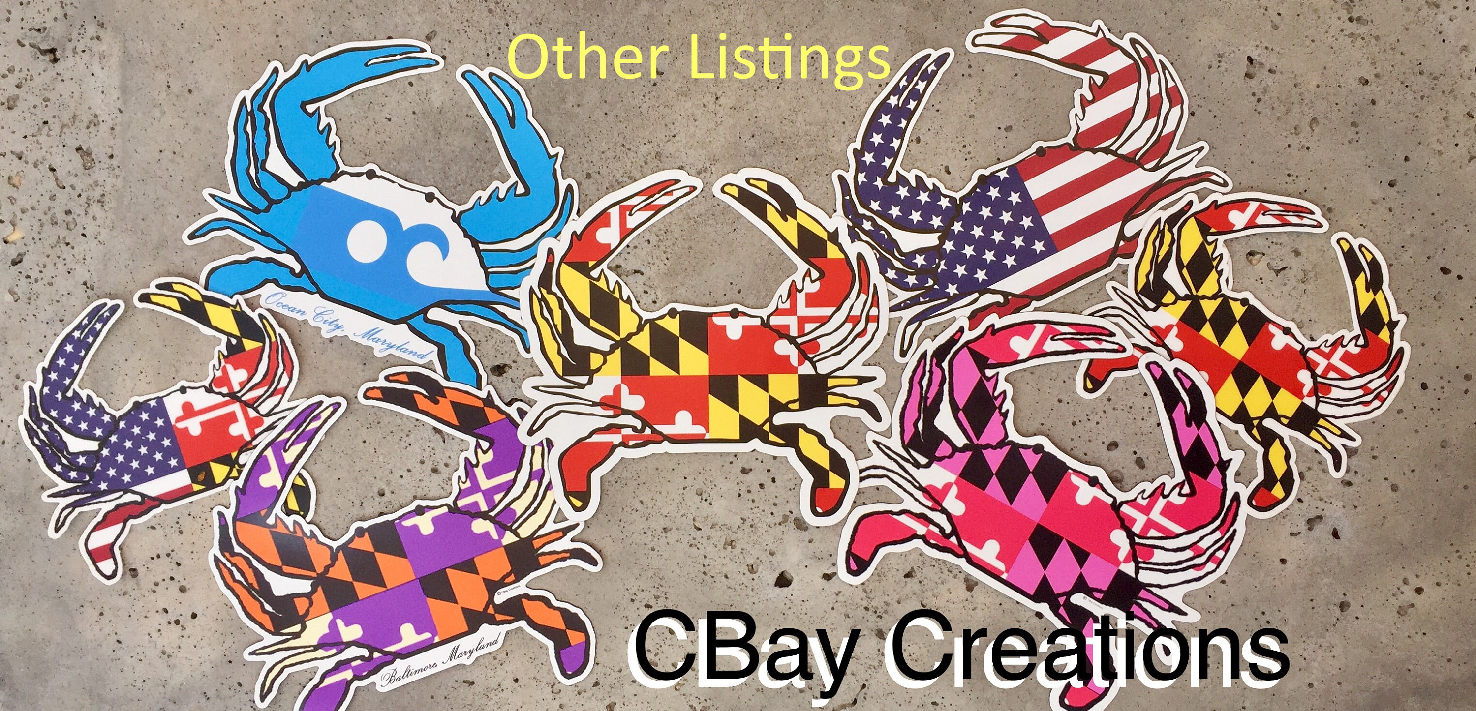 American Flag Crab Sticker - Etsy