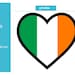 Irish Flag Heart Shaped Magnet - Etsy