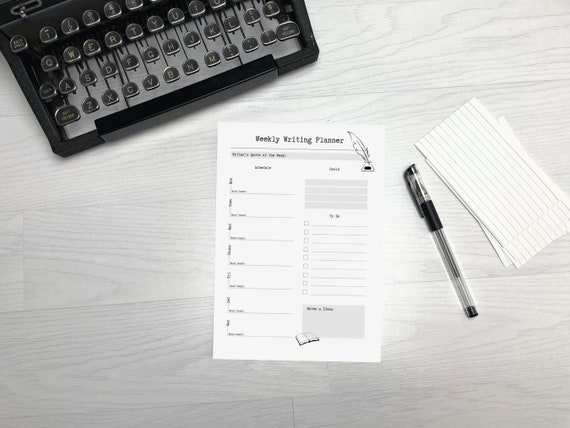 Weekly Writing Planner: A5 Notepad - Etsy