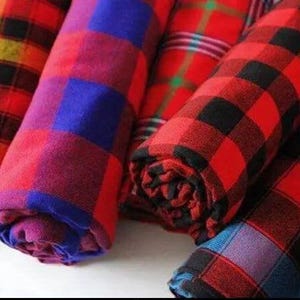 Authentic African Maasai Shuka Fabric , - Etsy