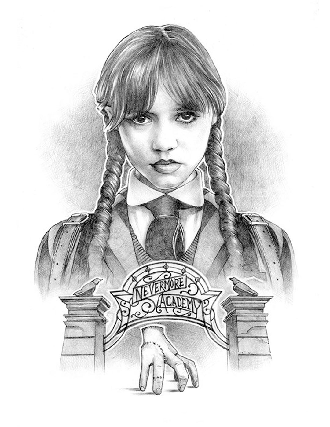 Wednesday Adams 11x17" Art Print - Etsy