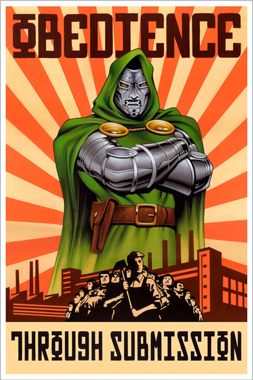 Dr. Doom 11x17" Propaganda Art Print From Artist Dave Nestler - Etsy