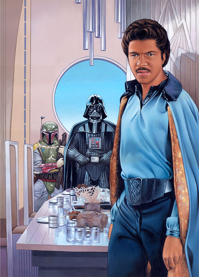 Lando Calrissian Star Wars Fan Art Original Art Print - Etsy Lando Calrissian Star Wars Fan Art Original Art Print - Etsy