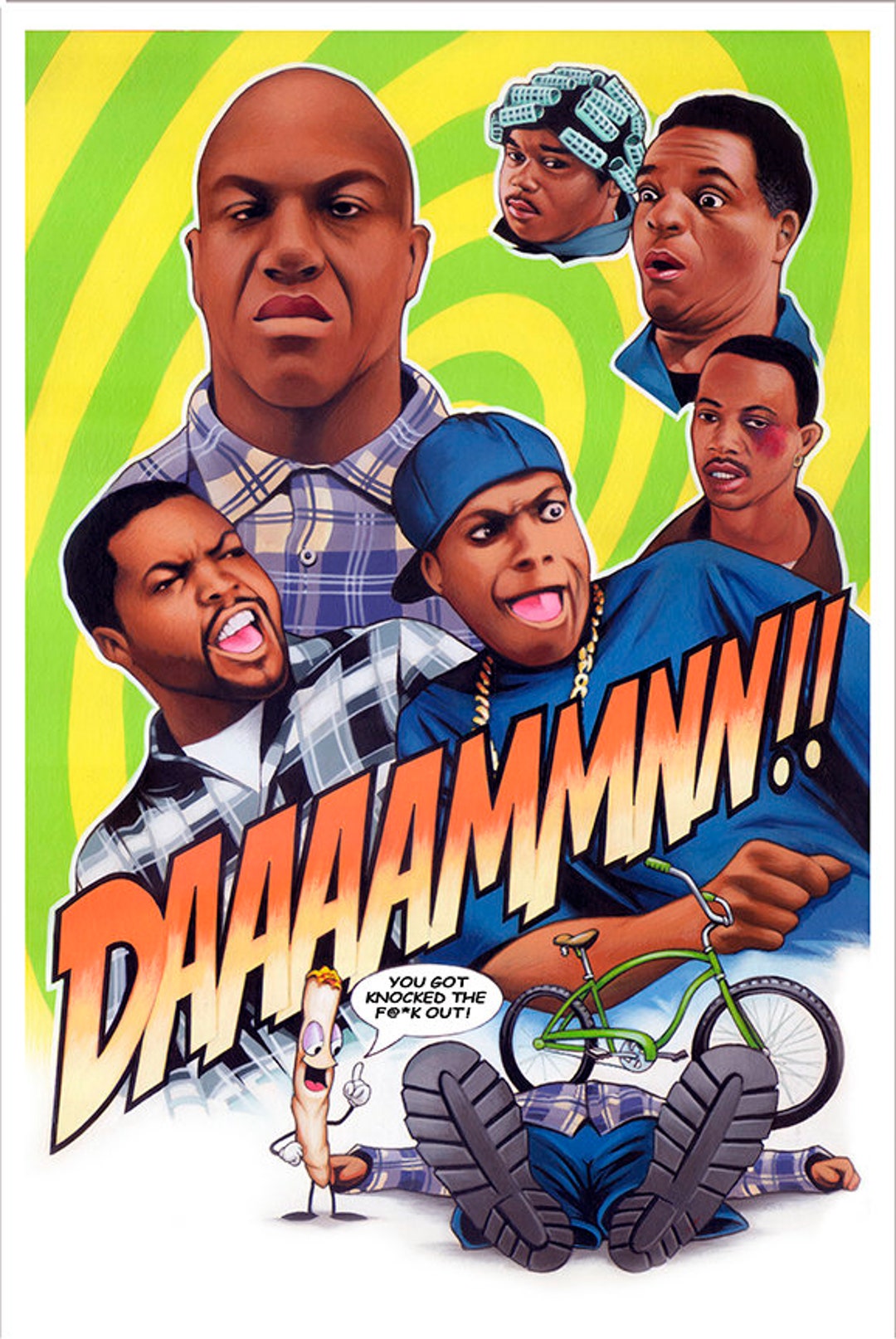 Friday Movie Poster Art, 11x17" Original Art Print Signed by Artist ...