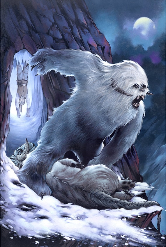 Wampa Original Art Print Star Wars Fan Art 11x17 - Etsy