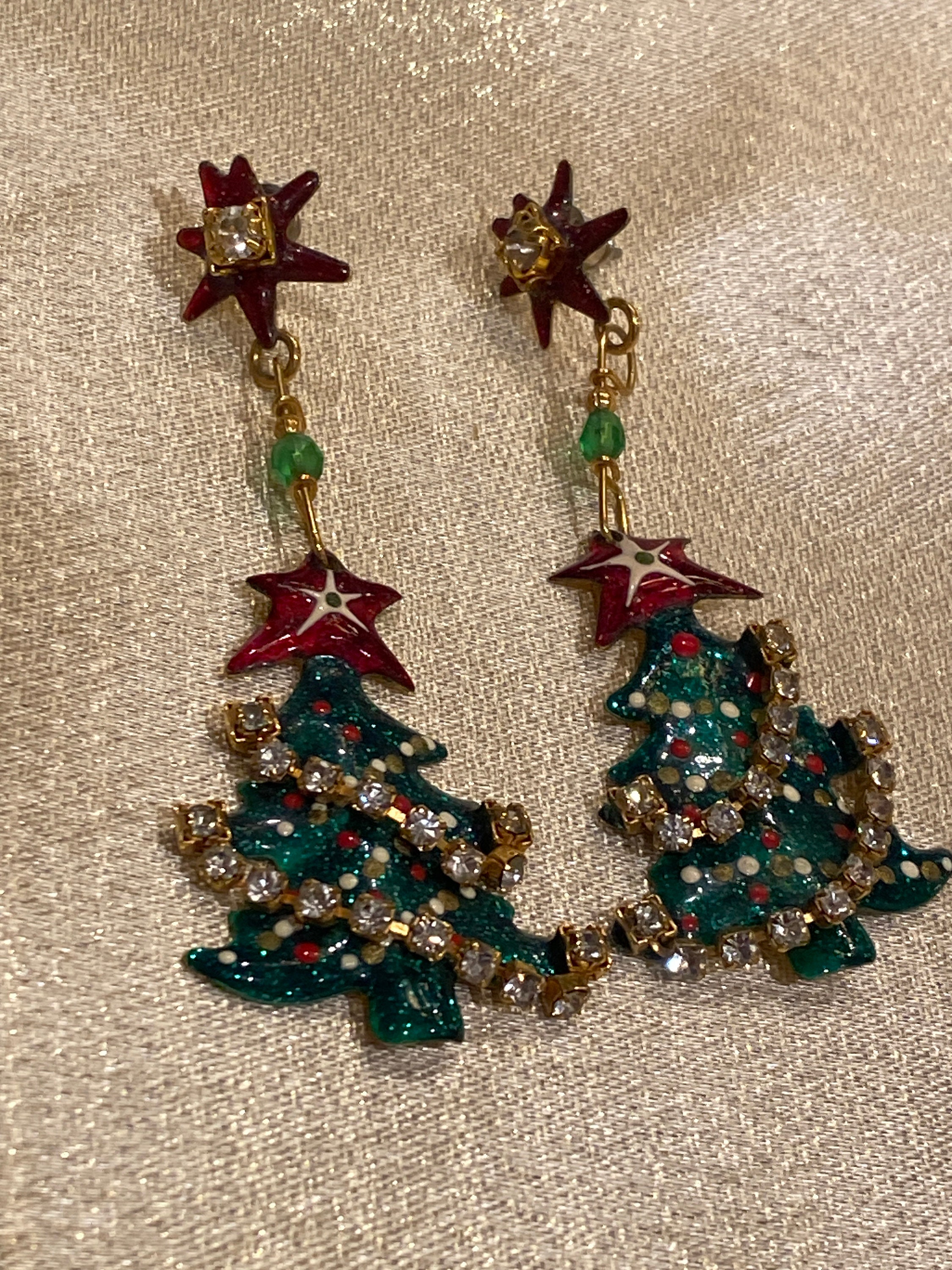 Lunch at the ritz christmas earrings store
