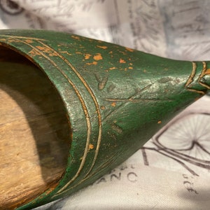 Vintage Hand Carved Belgian Klepper Shoe, Clog , Aladdin Antique Shoe ...
