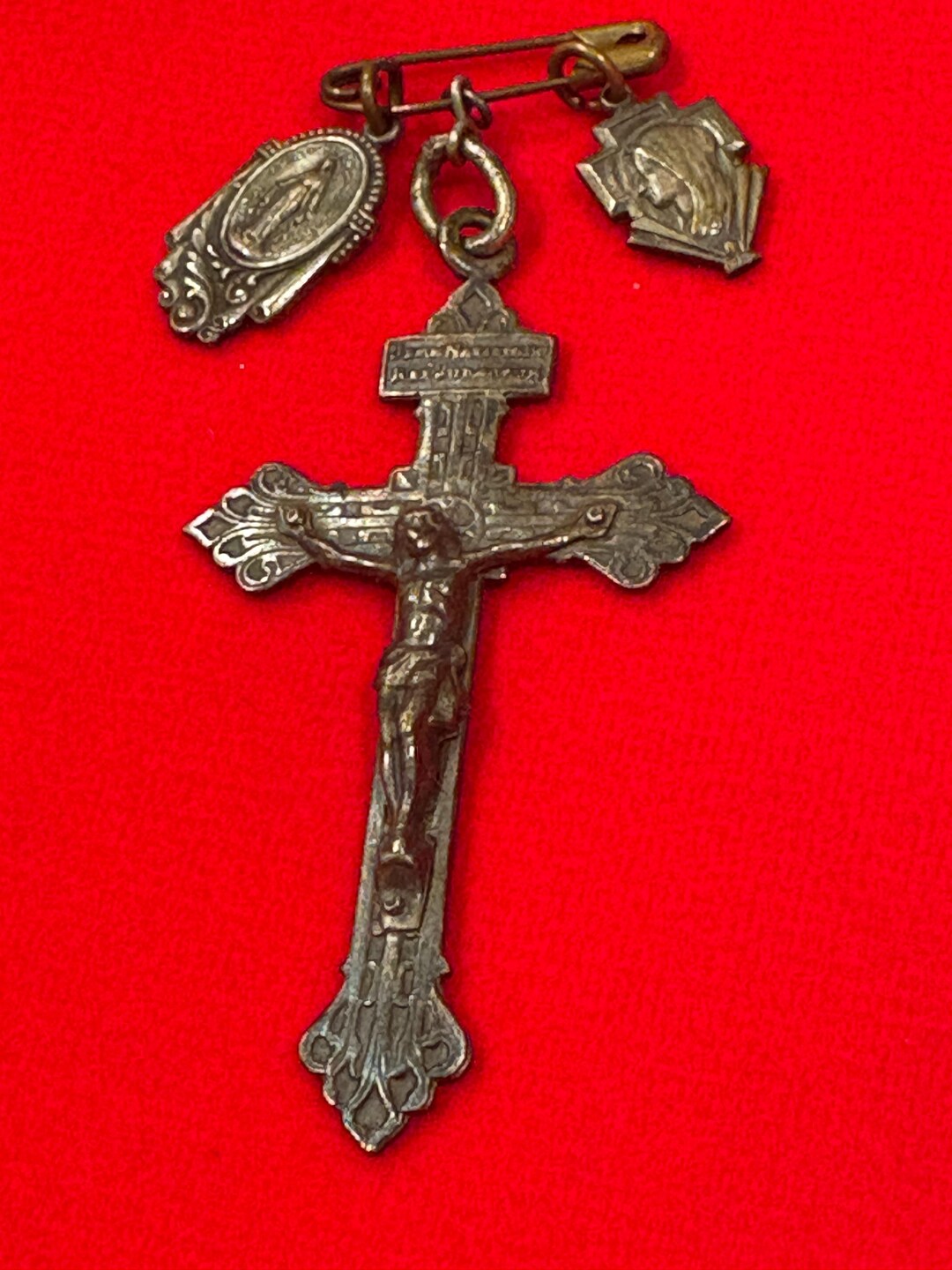 Antique France Depose Bronze Pardon Crucifix Antique Catholic Church ...