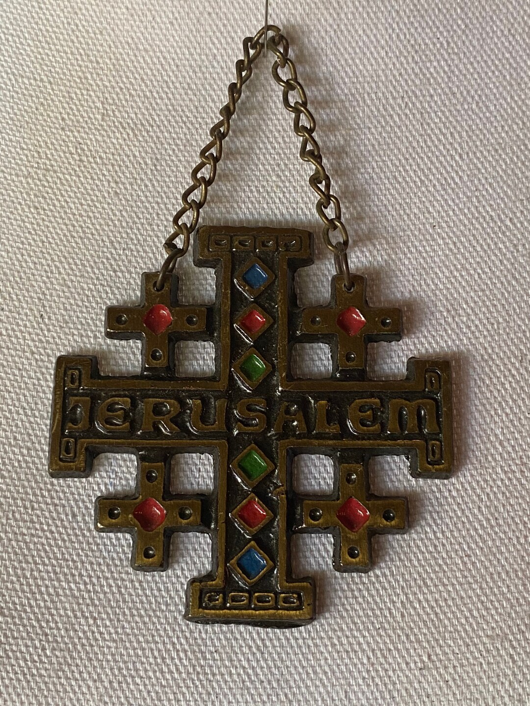 Jerusalem Holy Land Cross Madallion, Five-fold Cross, Cross and ...