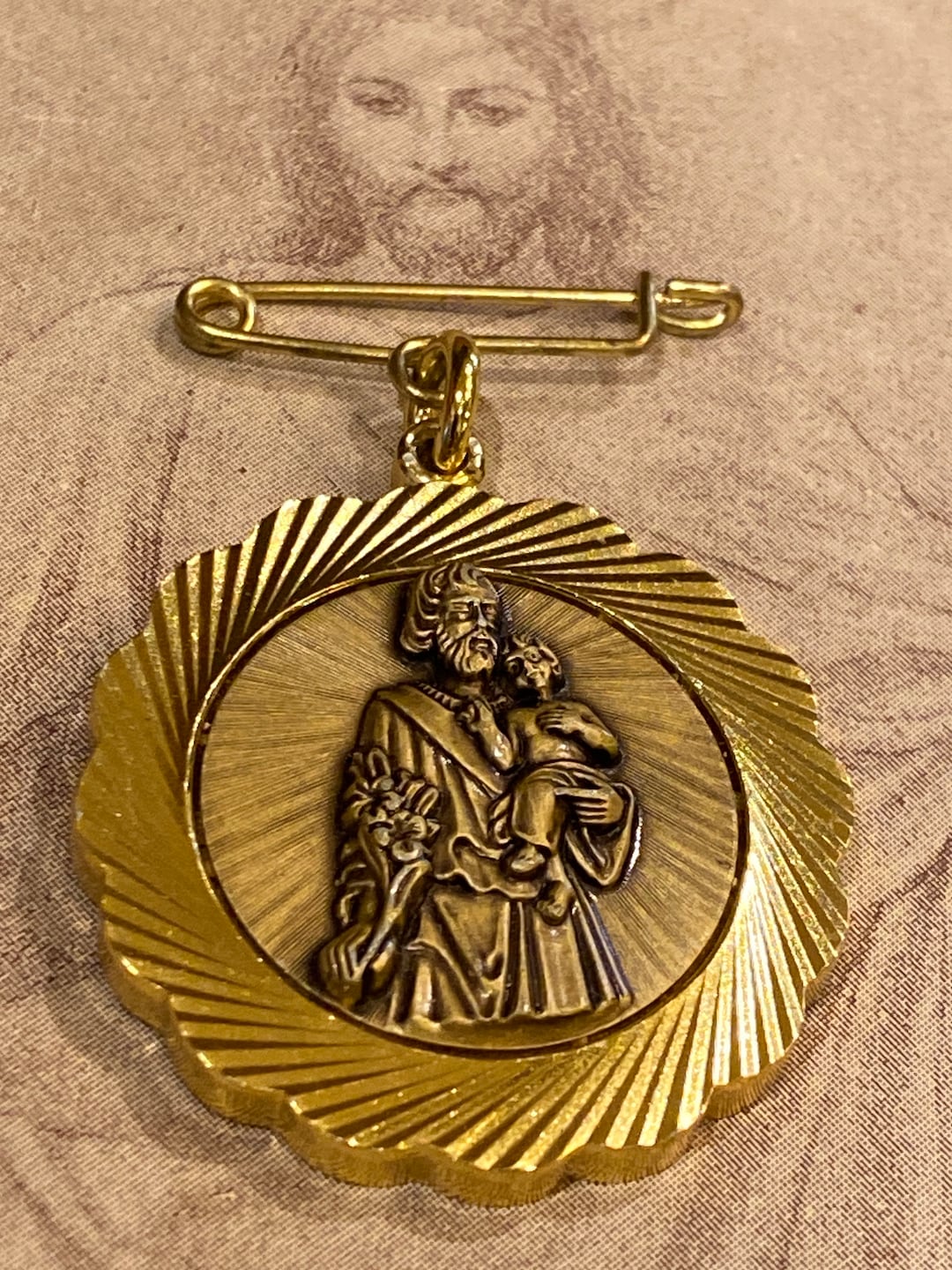 Vintage West Germany Saint Joseph Centennial Brooch Pin - Etsy