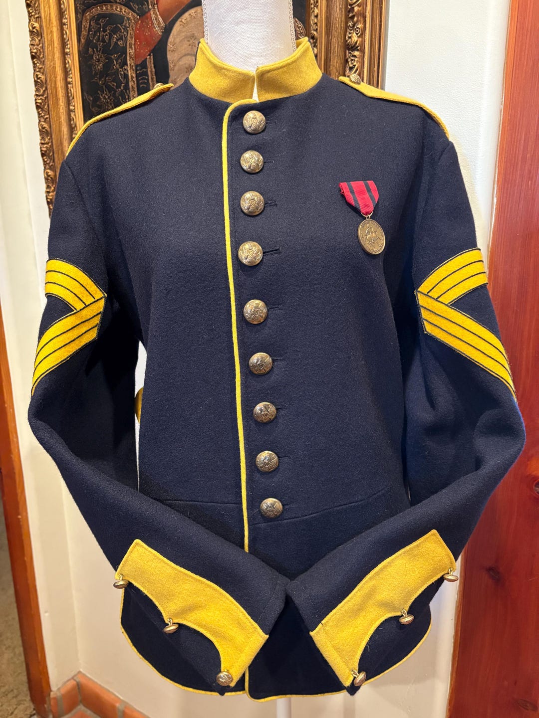Custom Hand Made Vintage Civil War US Army Buffalo Soldiers Jacket ...