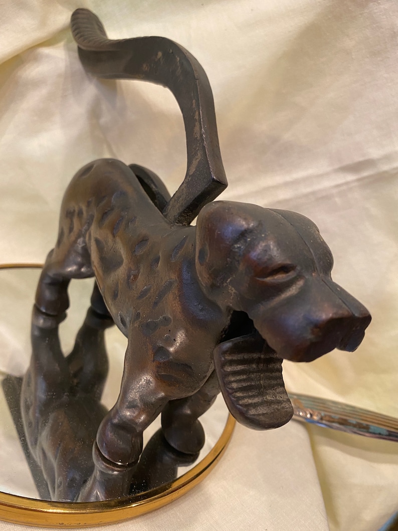 Vintage Cast Bronze 3.11 Pound Standing Dog Nutcracker - Etsy