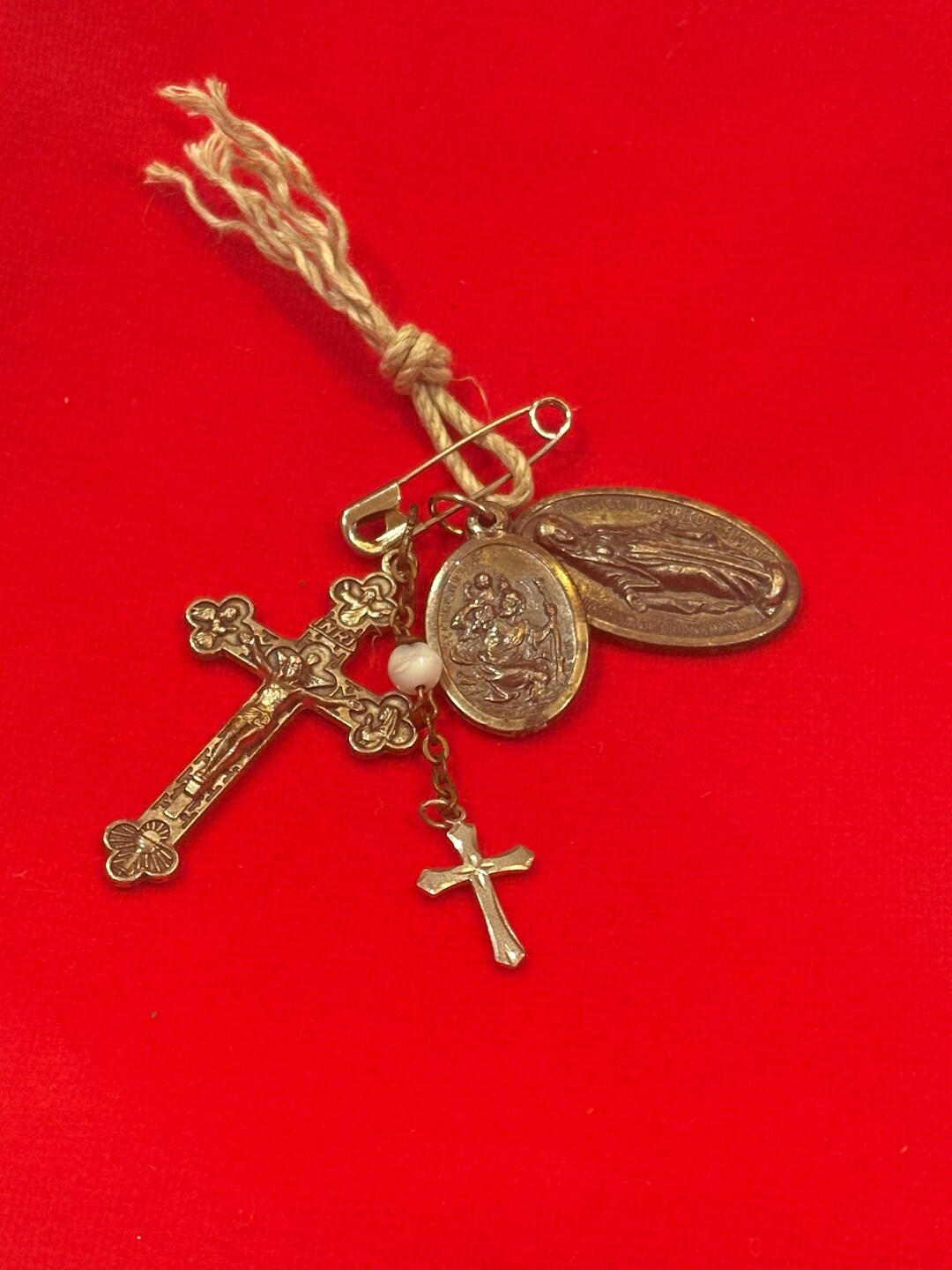 Vintage Devotional Church Medals Crucifix Catholic Collectable - Etsy