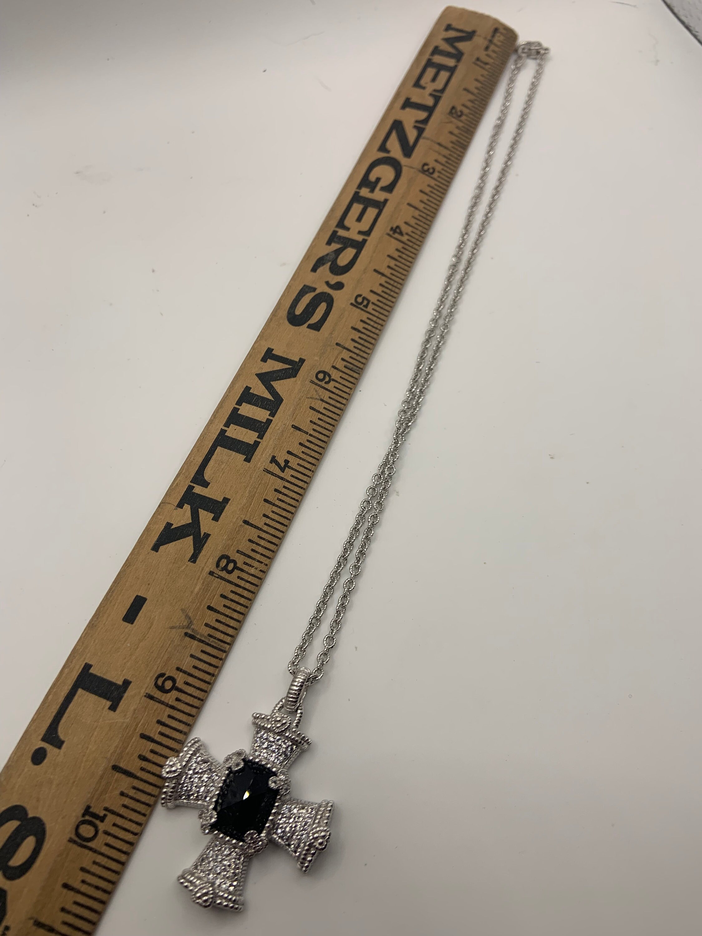 Gorgeous Estate Find Judith Ripka 925 Silver & Diamond Cross - Etsy