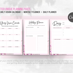 20 Pages Pink Journal Workbook Template Editable Custom - Etsy