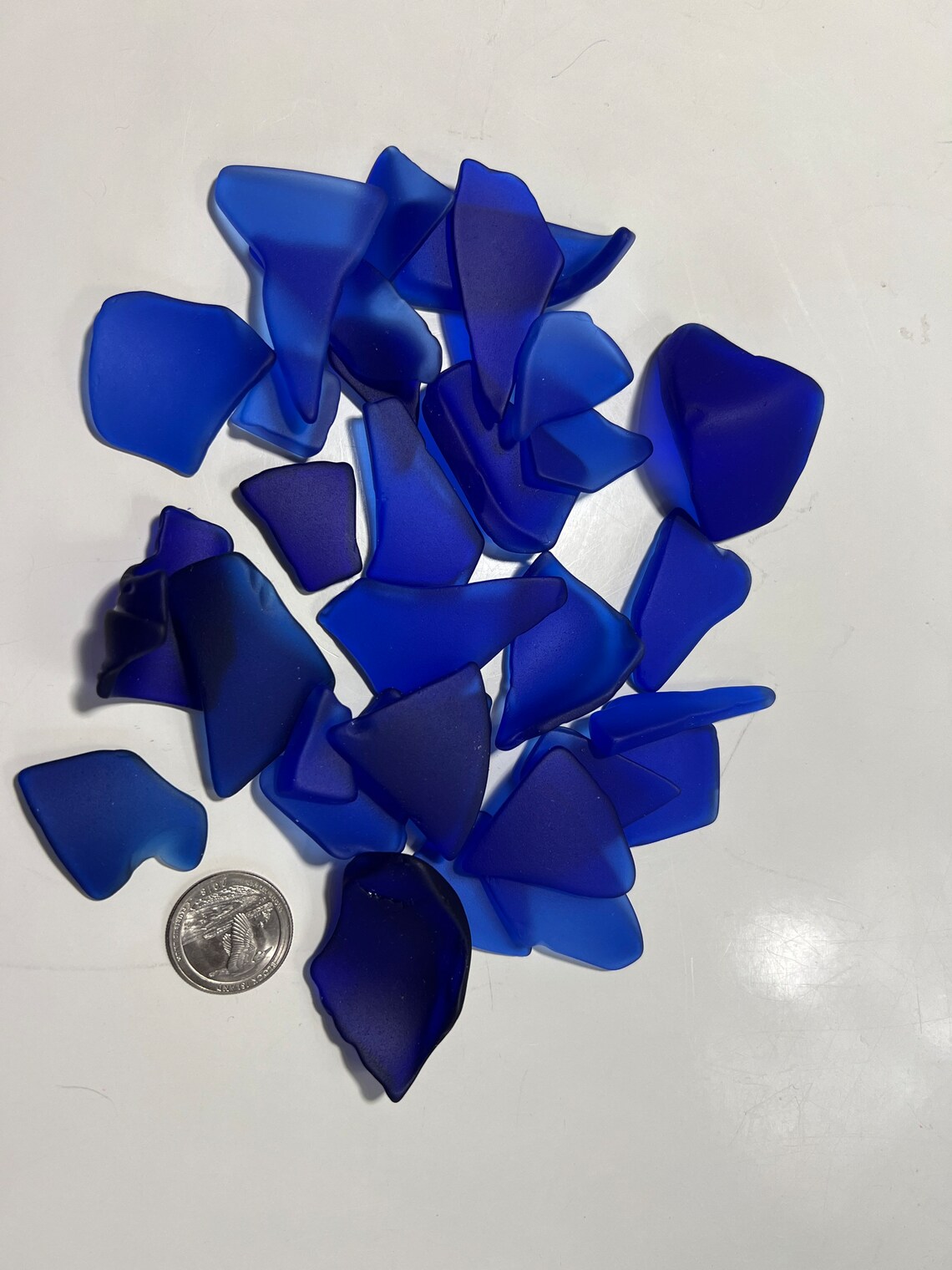 Large Cobalt Blue Sea Glass Cobalt Blue Glass Dark Blue | Etsy