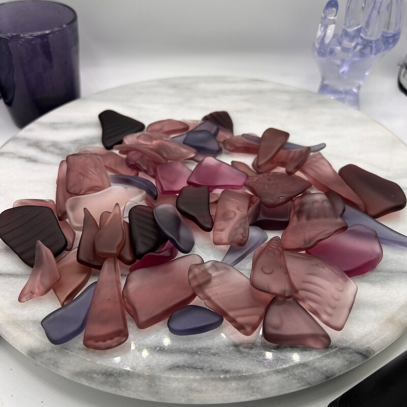 Purple Seaglass - Etsy