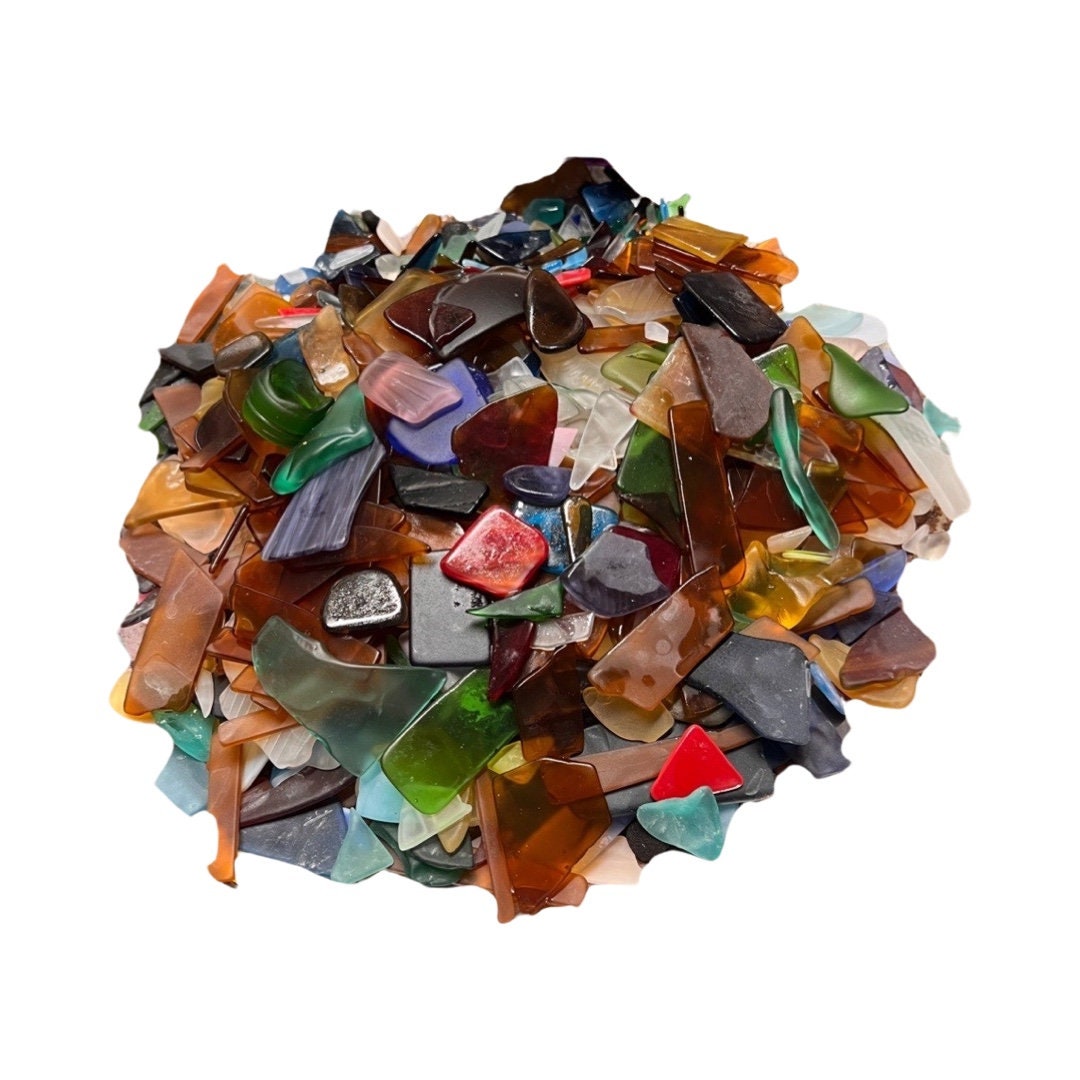 Colorful Tumbled Glass Pieces for Mosaic Art, Sea Glass Wall Decor ...