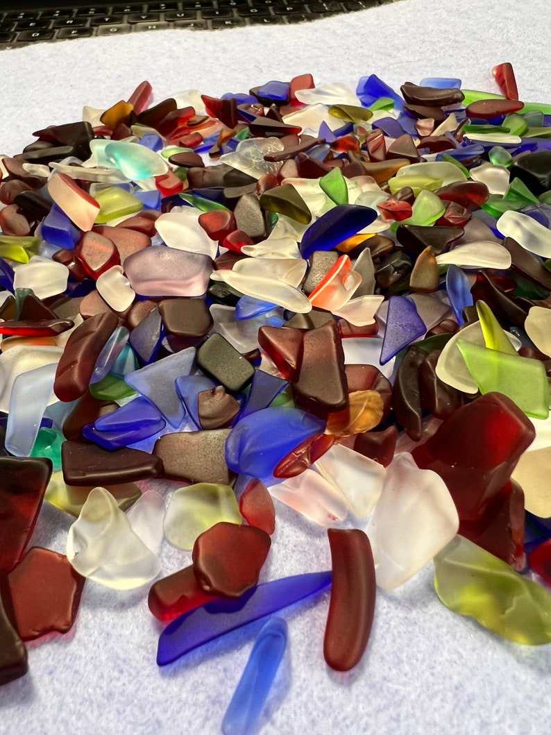 Micro Tumbled Sea Glass for Wall Art: Tiny Recycled Beach Decor in ...
