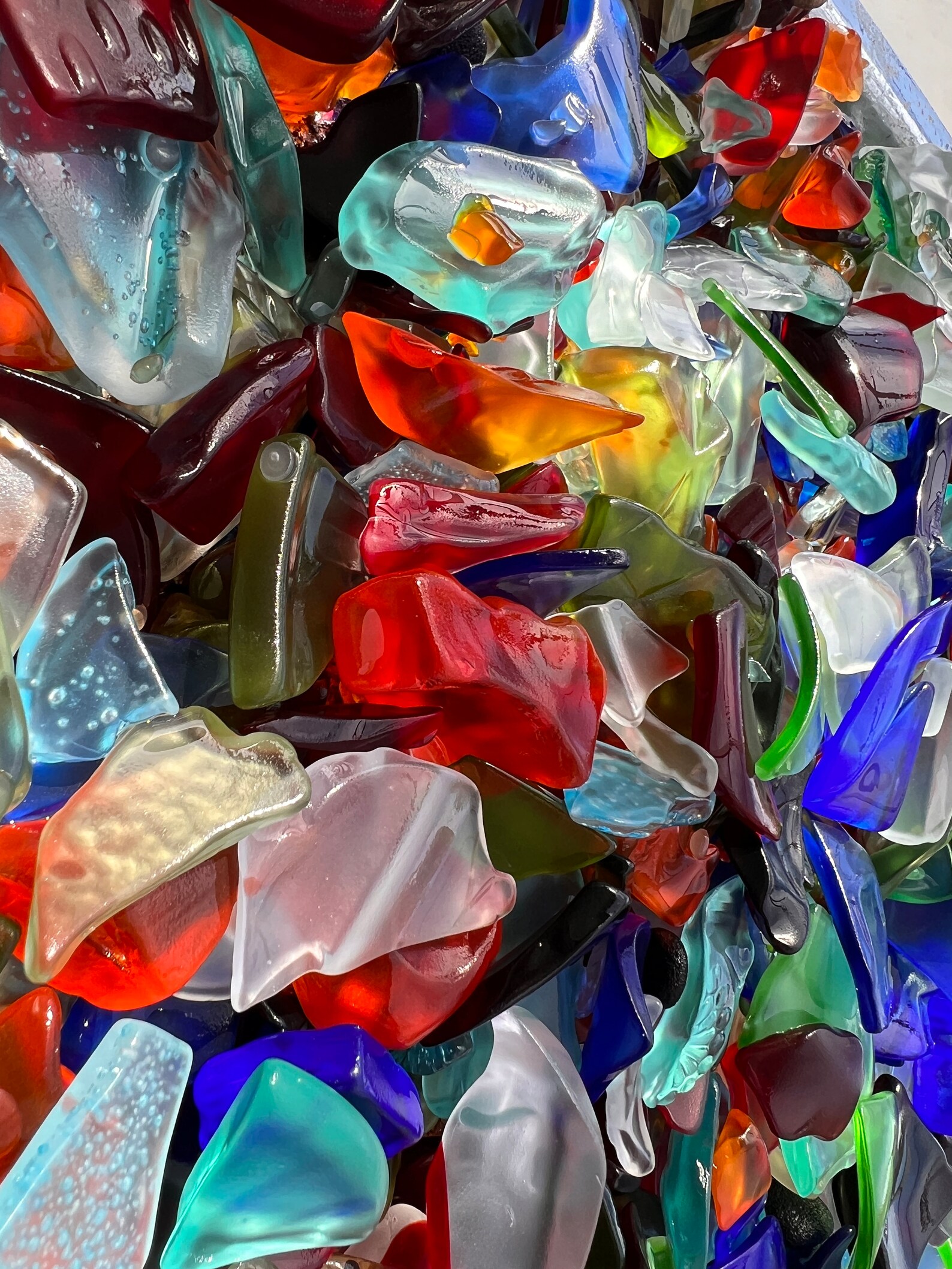 Shoreline Treasures: Mixed Sea Glass Art - Tumbled Beach Fragments for ...