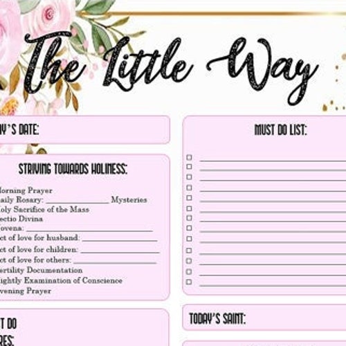 Printable Catholic Planner for Liturgical Living - Etsy