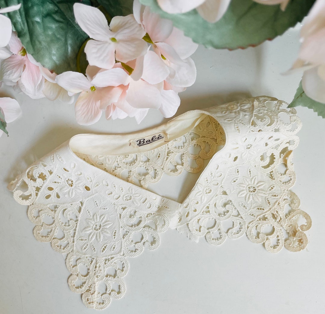 Vintage Lace Collar Without Button - Etsy