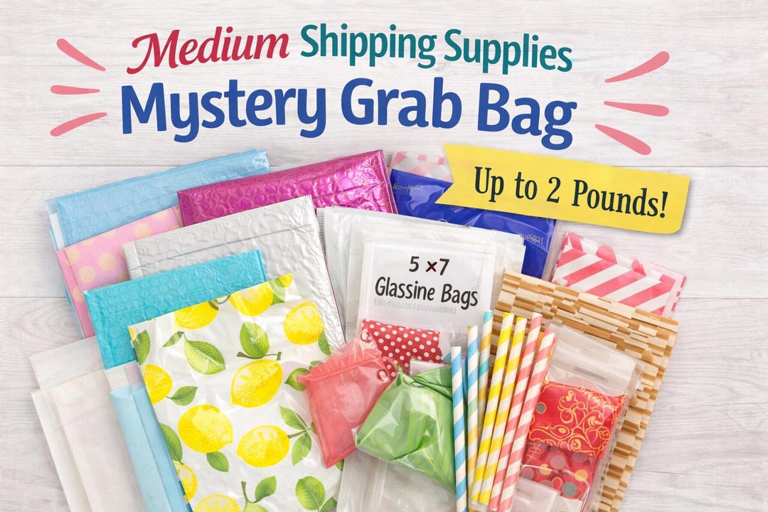 Shipping Supplies Mystery Grab Bag | Poly Mailers & Bubble Mailers Mix ...