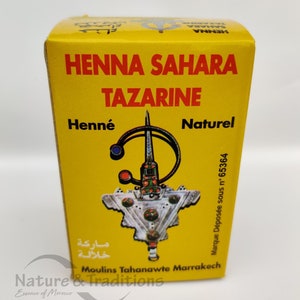 Henna Henne Natural Hair & Body Mehndi Colour Pure Organic Moroccan ...