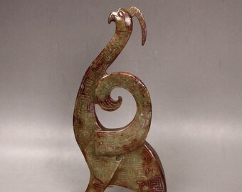 Jade Bird Statue - Etsy