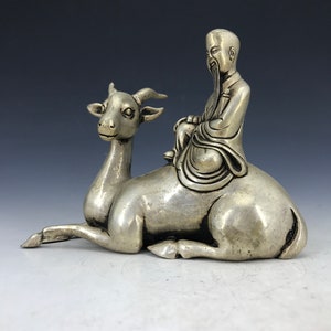 Tibetan Silver Zodiac Sheep Statue - Etsy