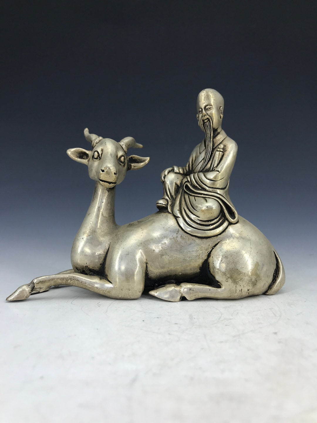 Tibetan Silver Zodiac Sheep Statue - Etsy