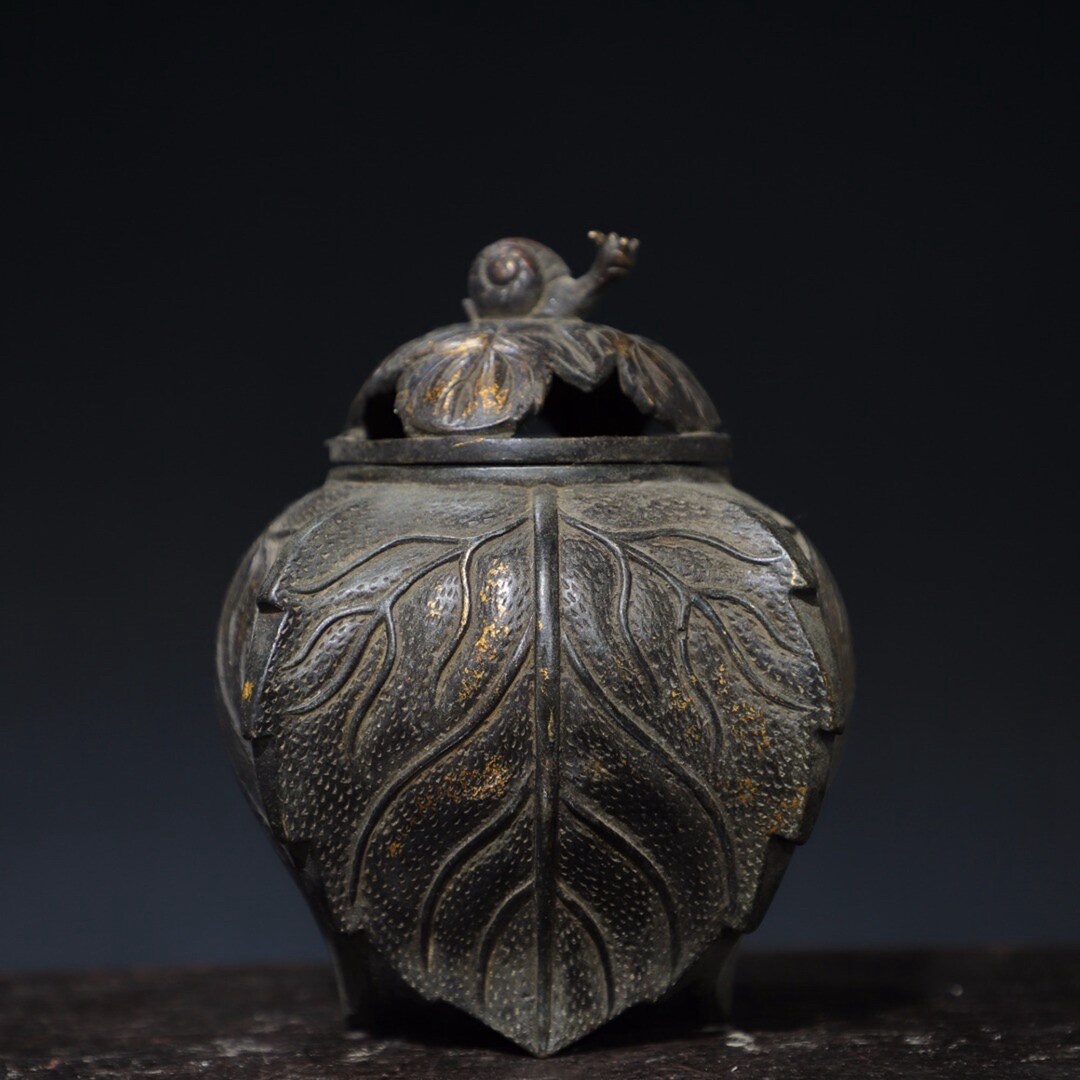 Chinese Antique Pure Copper Snail Incense Burner - Etsy