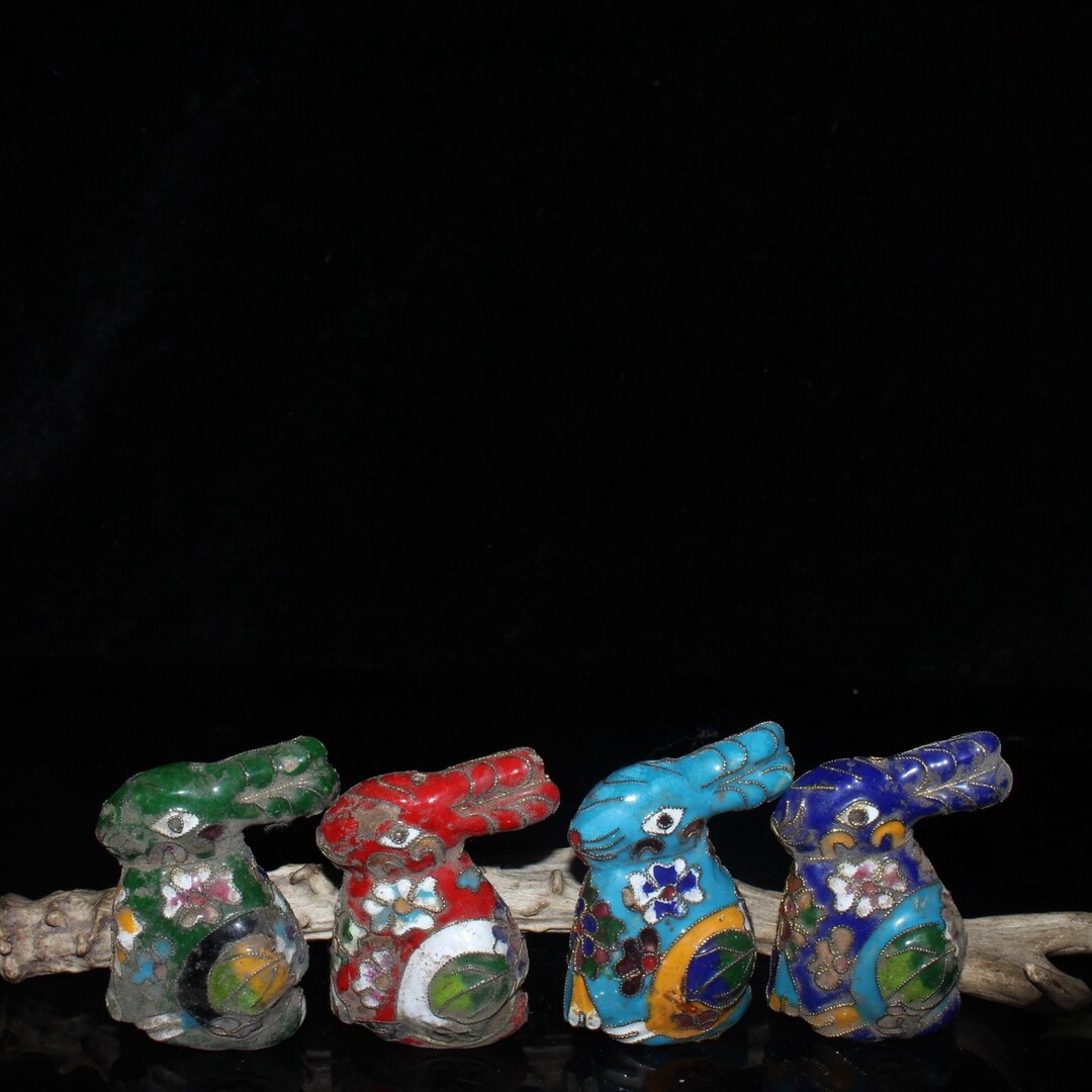 Chinese Antique Pure Copper Rabbit - Etsy