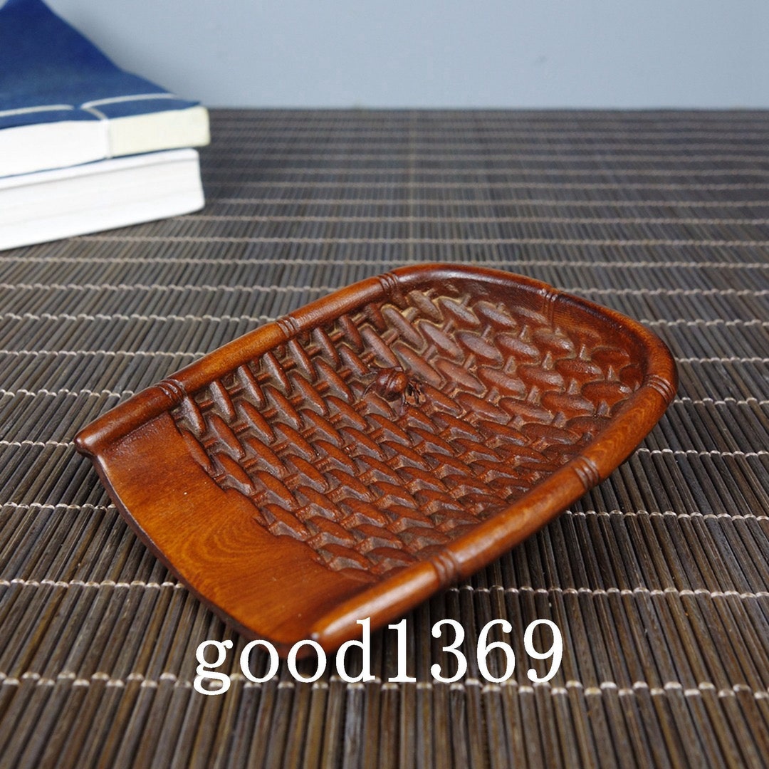 Old Collection Pure Hand-carved Dustpan Tea Spatula Boxwood Statue.43 ...