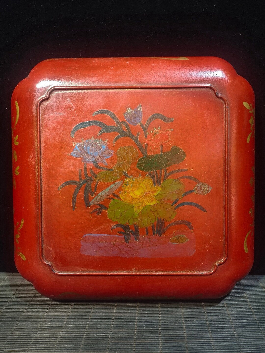 Chinese Antique Lacquerware Boxed Study Four Treasures Inkstone - Etsy