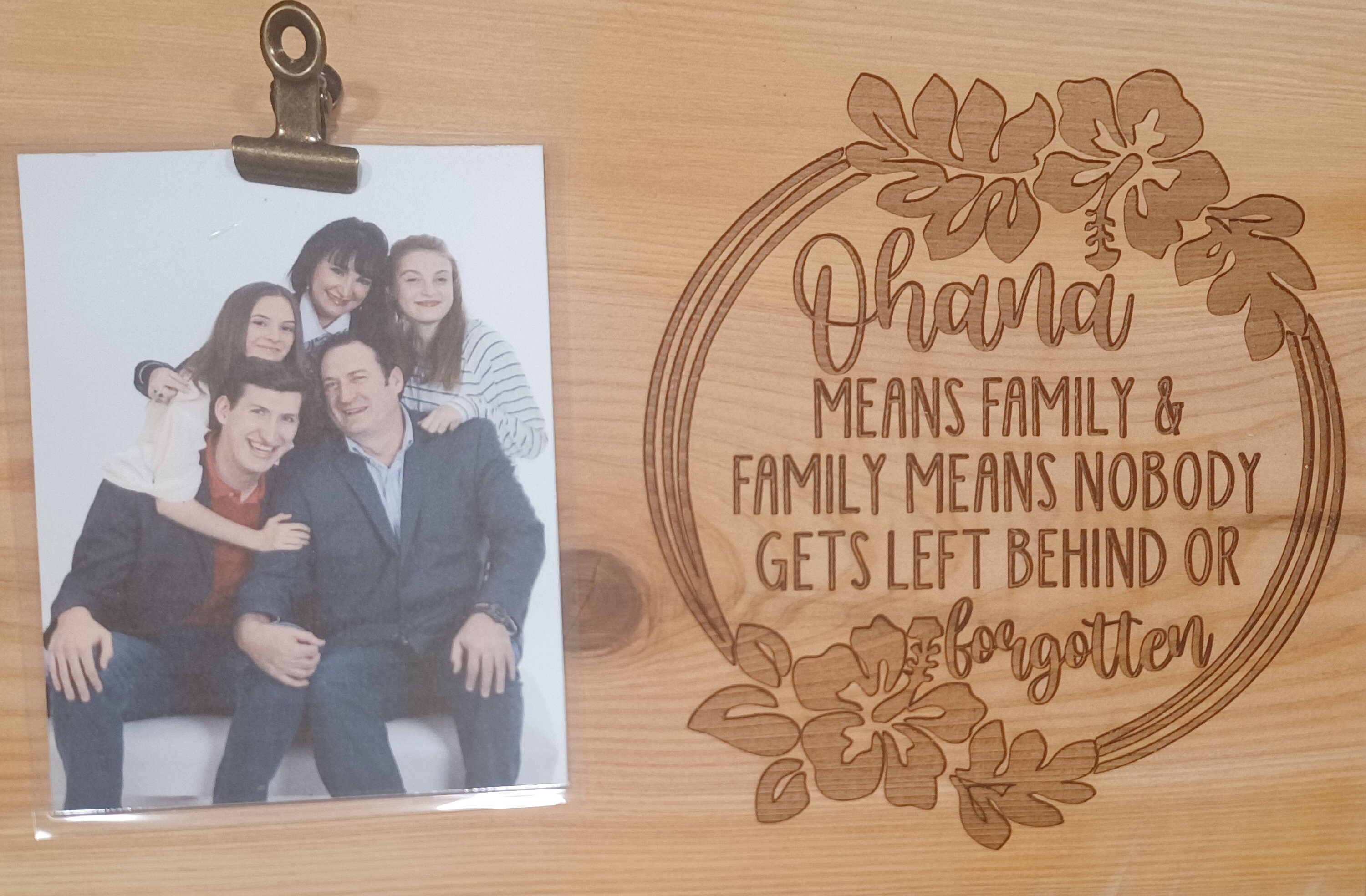 Ohana Family Never Forgotten Picture Frame - Etsy