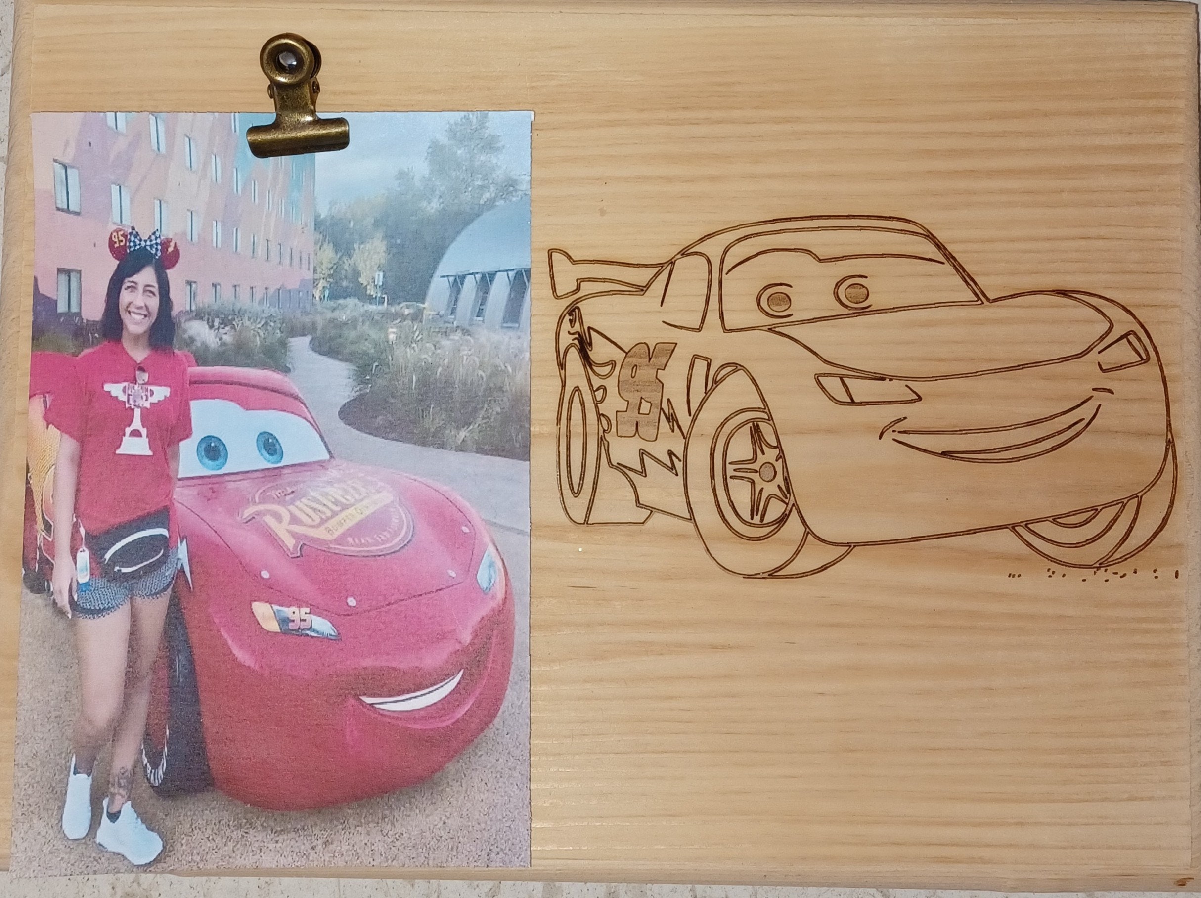 Lightning Mcqueen Picture Frame - Etsy
