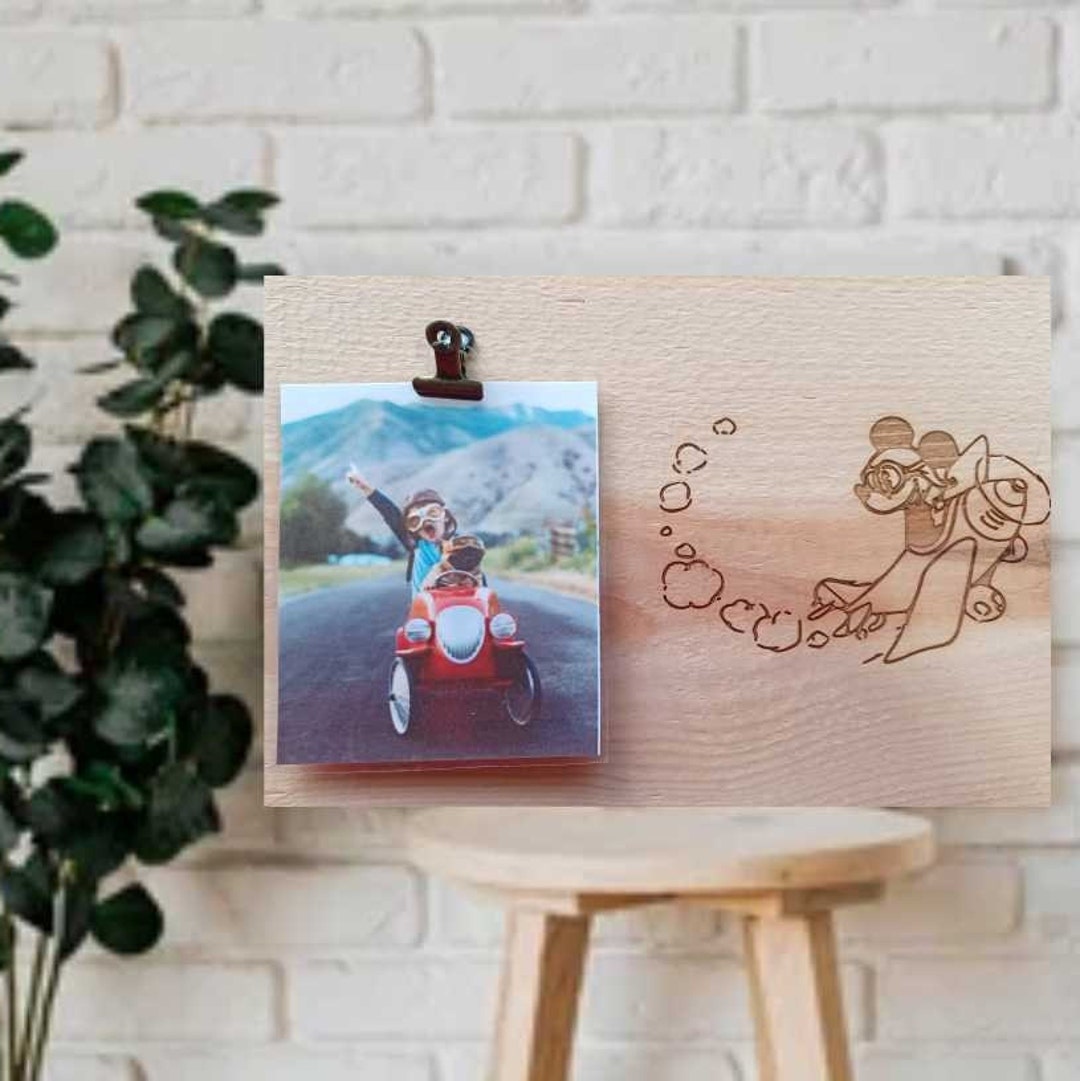 Mickey in Plane Picture Frame - Etsy